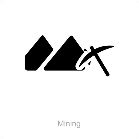 Premium Vector Mining And Process Icon Concept