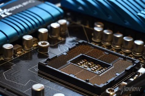 Close Up Of Cpu Socket On A Modern Computer Motherboard Electronic Wall Stickers Energy