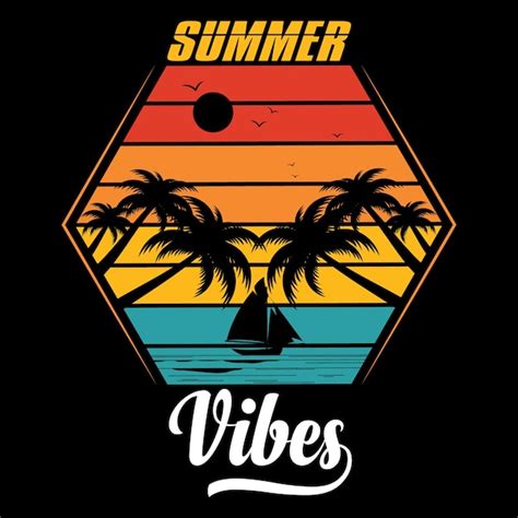 Tipografía De Verano Y Diseño Gráfico De Camisetas Vector Premium
