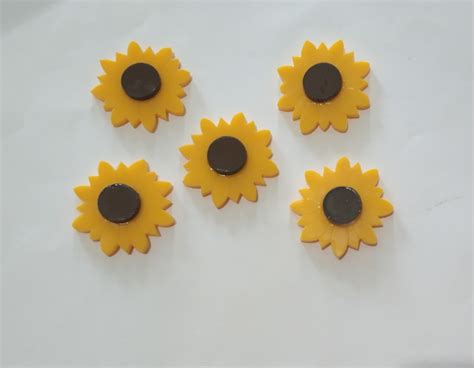 Aplique Girassol em Acrílico Elo Produtos Especiais