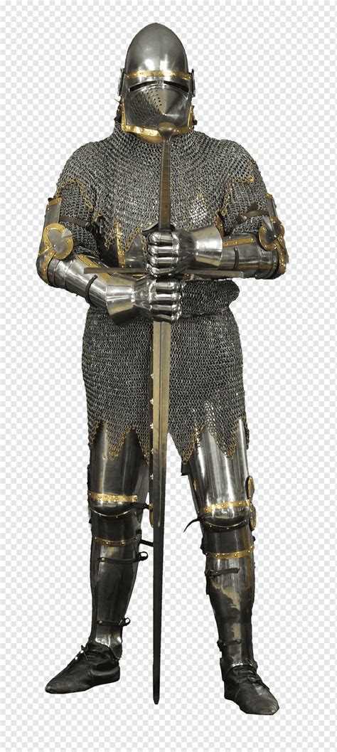 사람이 칼을 들고 Chainmail로 덮여 중세 기사의 갑옷 기사 판 갑옷 구성 요소 Medival 기사 사람들 중세 Cuirass Png Pngwing