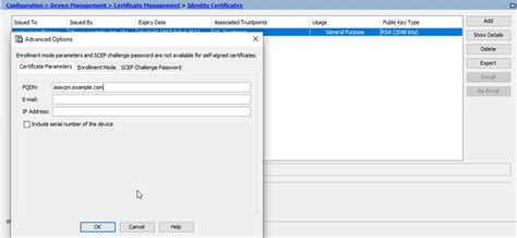 在asdm管理的asa上安裝並續訂證書 Cisco