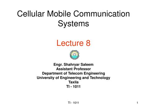 PPT Cellular Mobile Communication Systems Lecture PowerPoint Presentation ID