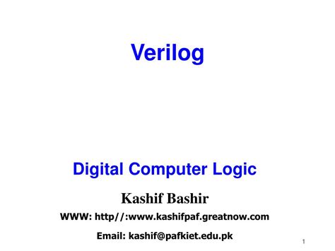 PPT Verilog PowerPoint Presentation Free Download ID 5198890