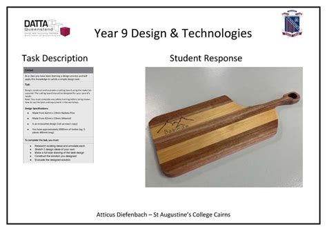 Year 9 Design And Technology Datta Queensland