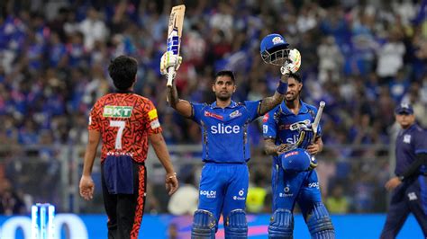 Mi Vs Srh Highlights Ipl 2024 Suryakumar Hundred Powers Mi To Seven