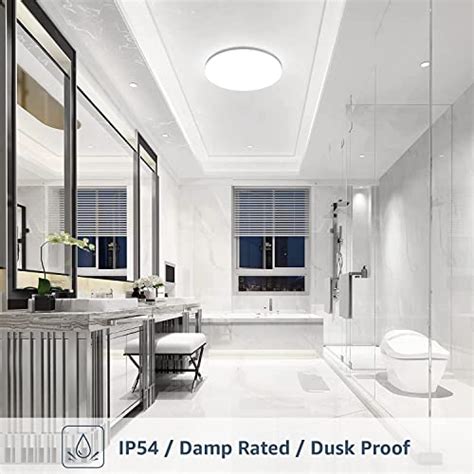 Lepro 9 Inch Flush Mount LED Ceiling Light For Bathroom Waterproof