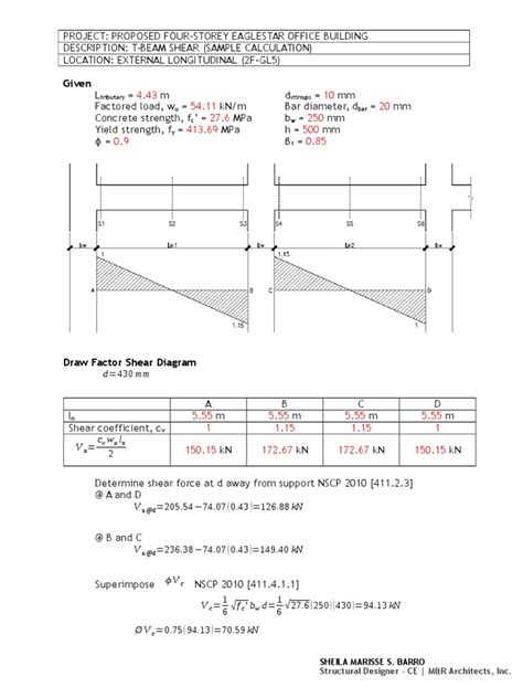 Computation Shear Beam Pdf