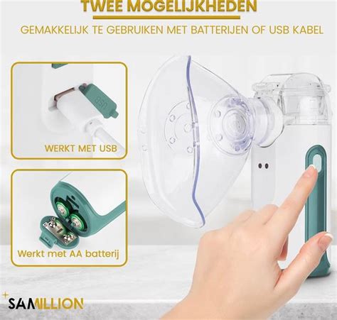 Samillion Aerosoltoestel Ultrasone Vernevelaar Inhalator