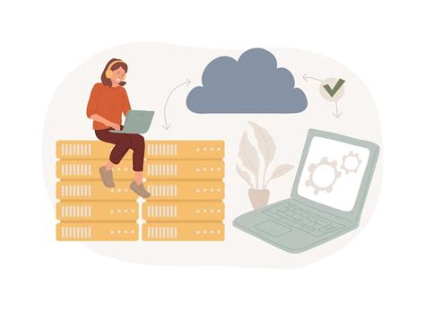 Premium Vector Saas Technology Isolated Concept Vector Illustration