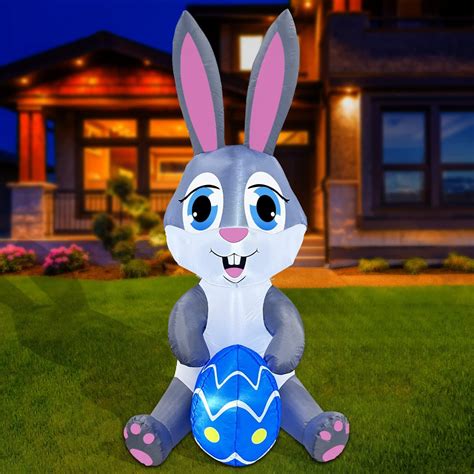 The Holiday Aisle® Easter Inflatables Bunny Inflatable Wayfair