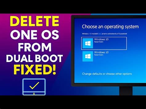 How To Delete Operating System On Dual Boot Computer Window 10 YouTube