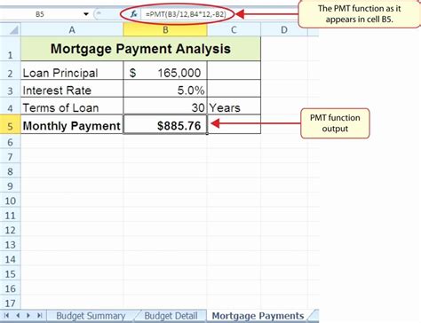 Mortgage Excel Spreadsheet Throughout Mortgage Comparison Spreadsheet