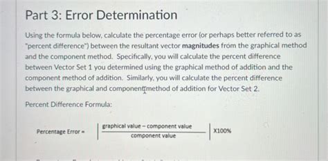 Part 3 Error Determination Using The Formula StudyX