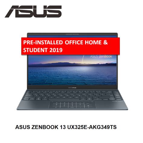 ASUS ZENBOOK 13 UX325E-AKG349TS LAPTOP (I71165G7,8GB,512GB SSD,13.3 ...