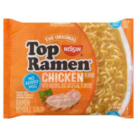 Nissin The Original Top Ramen Chicken Flavor Ramen Noodle Soup 3 Oz