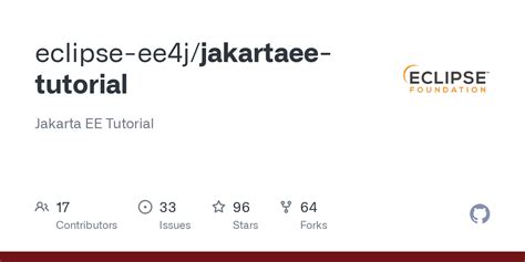 Github Eclipse Ee4jjakartaee Tutorial Jakarta Ee Tutorial