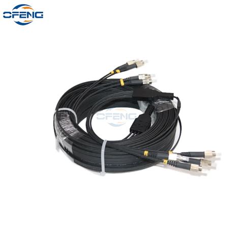 50 Meter Steel Fiber Optic Cable 4 Core Indooroutdoor Ftth Drop Cable