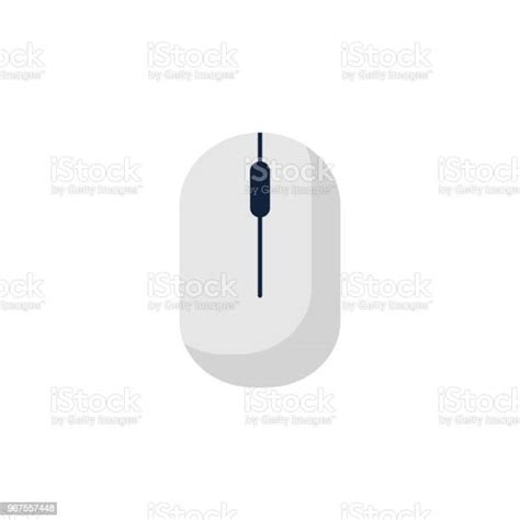 컴퓨터 마우스 아이콘 기호입니다 평면 스타일 디자인입니다 벡터 일러스트입니다 개념에 대한 스톡 벡터 아트 및 기타 이미지 개념 개념과 주제 곡선 Istock