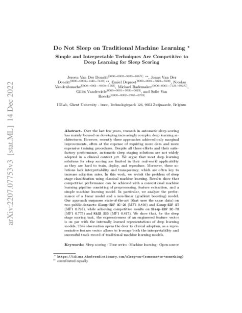 Pdf Do Not Sleep On Linear Models Simple And Interpretable