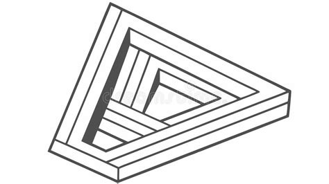 Impossible Triangle Illusion Abstract Problem Solving Vector Design Generative Ai Stock