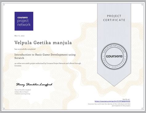 geetika manjula naidu on linkedin i got the certificate from coursera