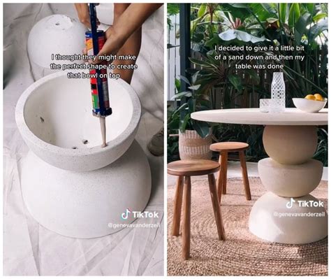 DIY Dining Room Table Made With Plant Pots Hunker