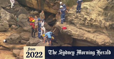 Video Fisherman Rescued After Falling Down Sydney Rockface