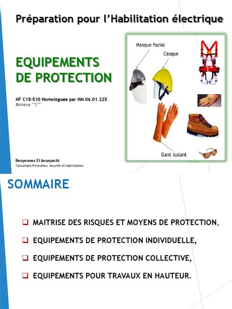 Équipements De Protection Électrique Pdf Sécurité Équipement De Protection Individuelle