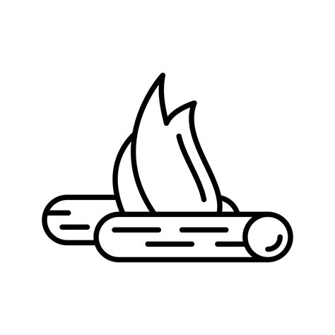 Bon Fire Vector Icon 14705260 Vector Art At Vecteezy