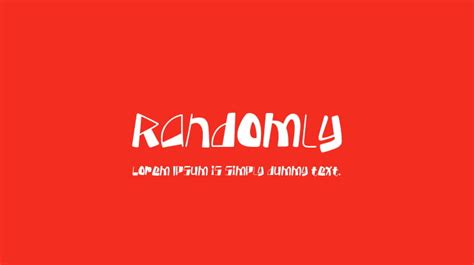 Randomly Font Download Free For Desktop And Webfont