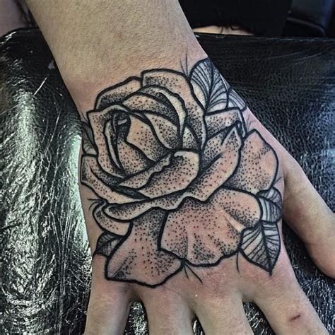50 Rose Hand Tattoo Designs With Meanings Art And Design