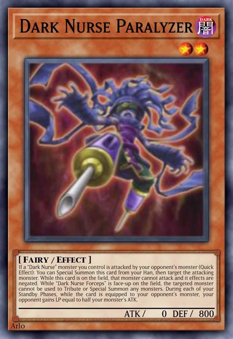 Dark Nurse An Archetpye Based On Fonda Fontaine From Yu Gi Oh Gx Rcustomyugioh