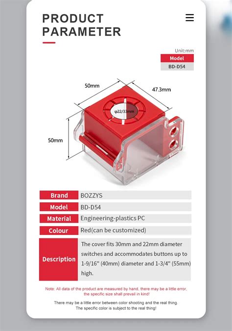Electrical E Stop Push Removable Button And Rotary Switch Cover For Overhaul Of Industrial