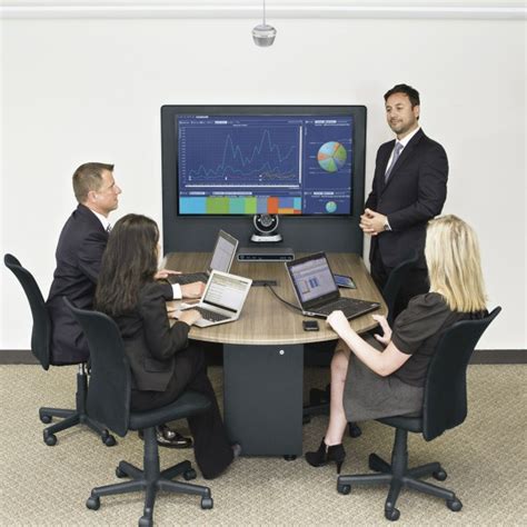Huddle Room System With Biamp Devio Cr 1c Conference Room Dcm 1 Ceiling Microphone And Middle