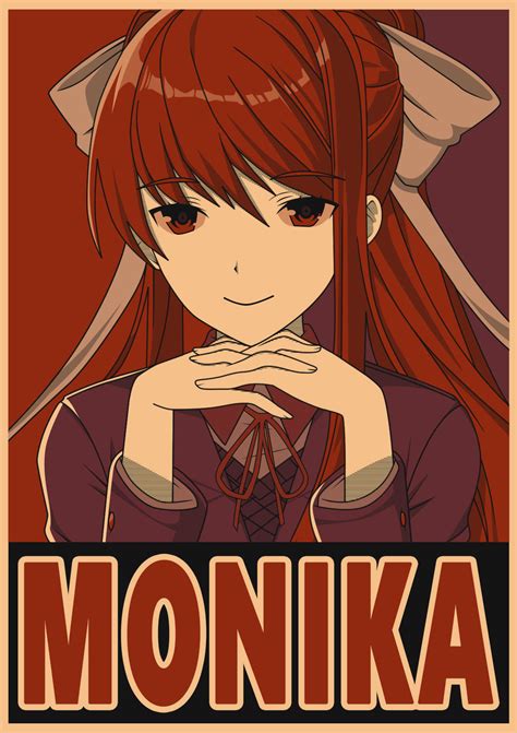 Poster Doki Doki L Club Monika By Semonx On Deviantart