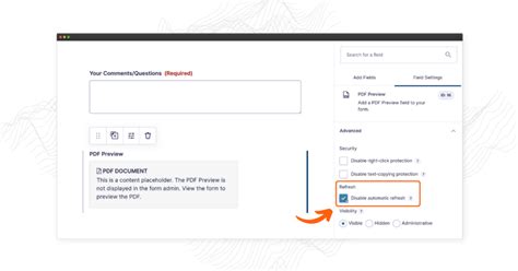 Previewer 33 Allows Auto Refresh To Be Disabled