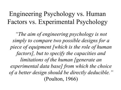 Ppt Cognitive Engineering Psyc 530 Introduction To Human Factors And Cognitive Engineering