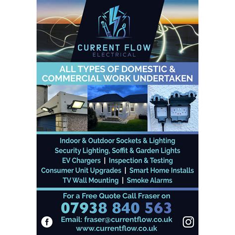 The Wee ⚡️current Flow Electrical ⚡️ Offering A Wide Range Of Services For All Your Domestic