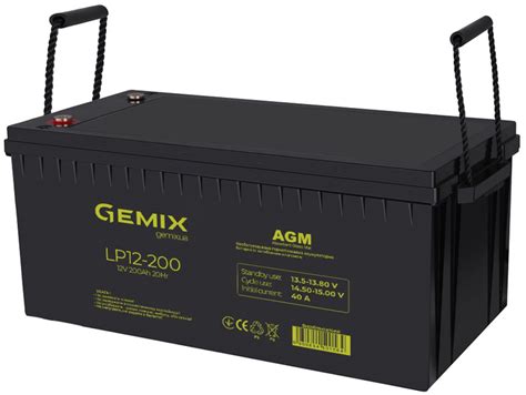 Аккумуляторная батарея Gemix V Ah AGM LP фото отзывы характеристики в интернет