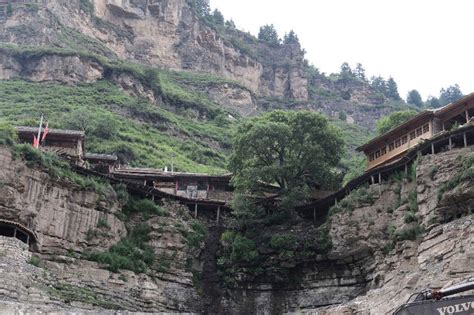 芦芽山悬空村 景区 悬 大山谷图库