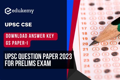 UPSC Prelims 2023 Answer Key With Detailed Explanation Blog
