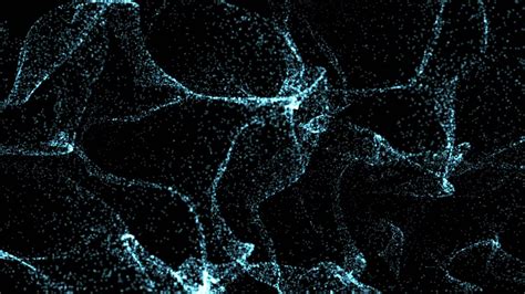 Abstract D Dot Particle Waves Dynamic Animation Background Video Blue