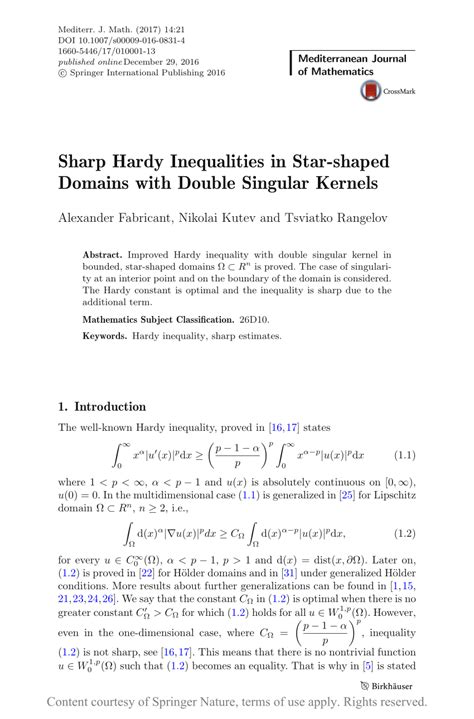 Sharp Hardy Inequalities In Star Shaped Domains With Double Singular