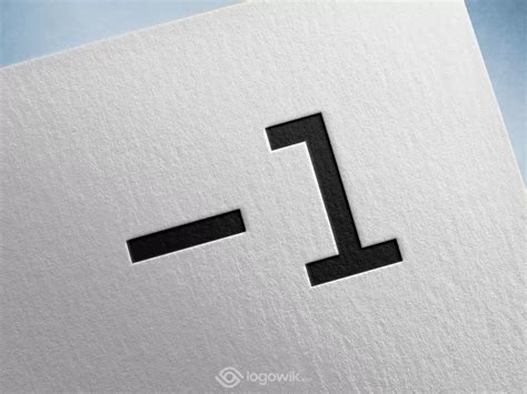 Character Negative Number Icon Logo Vector Download Logowik