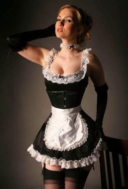 Satin French Maid Maids Pinterest Sexy Maid Outfit And Style