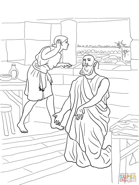 Naamans Servant Girl Coloring Page