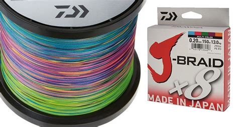 Pletenica Daiwa J Braid X 8 Multicolor 010 035mm300m Spletna