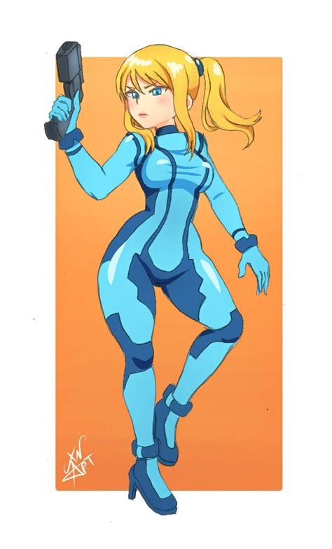 Samus Zero Suit Original Artwork Rnintendowaifus