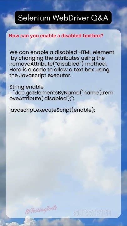 How Can You Enable A Disabled Textbox Youtube